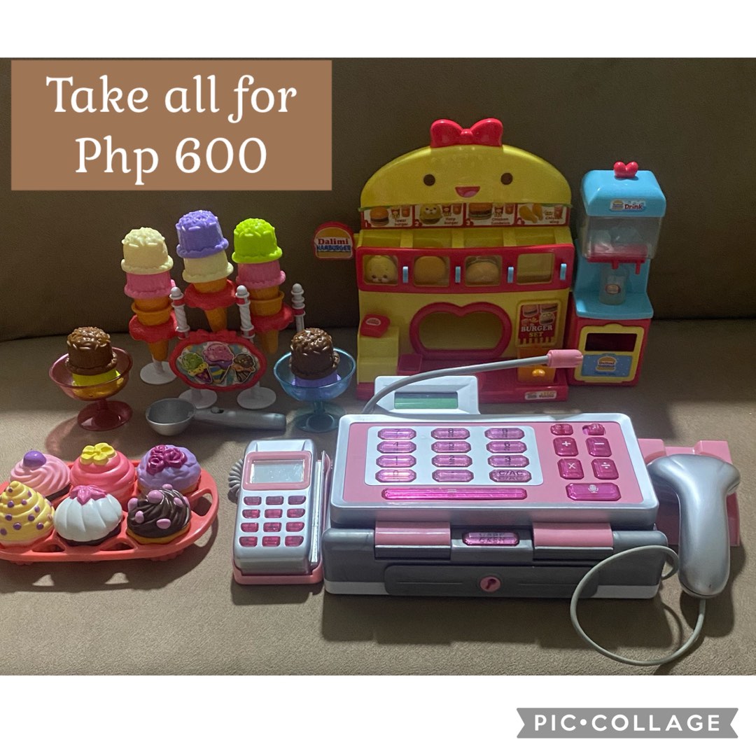 Fast food, Ice cream, Cup Cakes with Cash Register, Hobbies & Toys ...