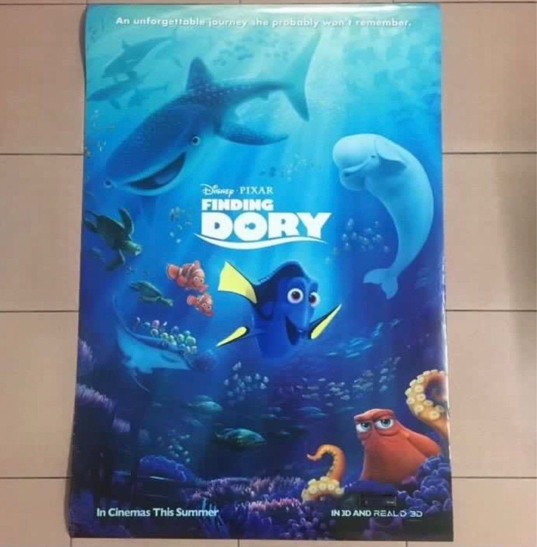 FINDING DORY MOVIE OFFICIAL THEATRICAL ONE-SHEET POSTER (TEASER) (27 x ...