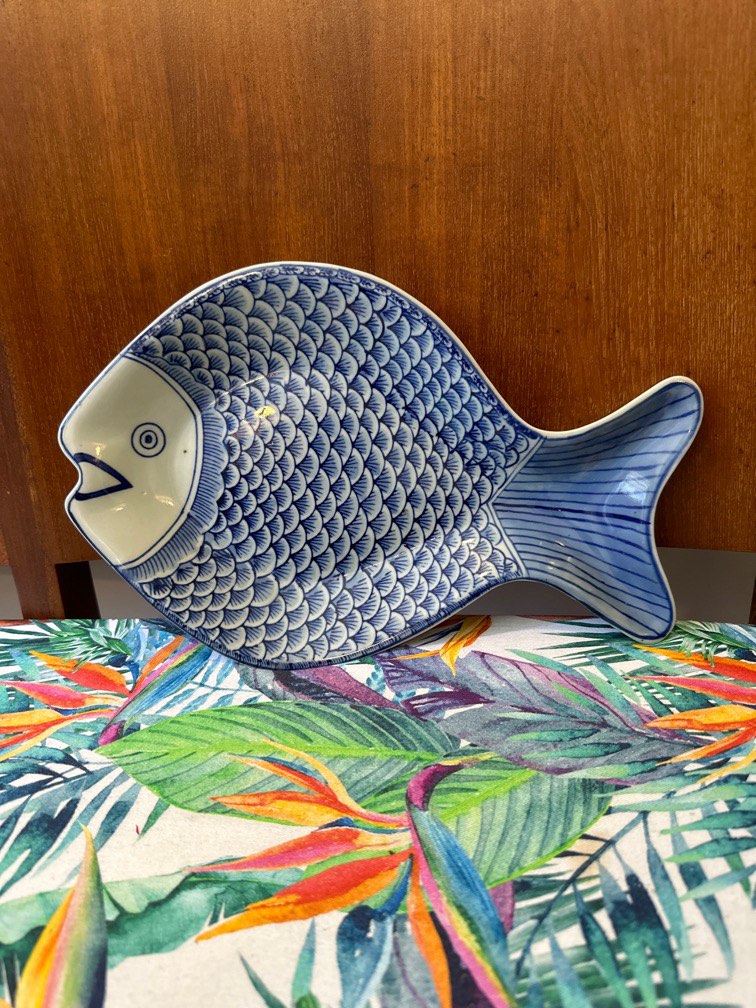 fish shape plate, Furniture & Home Living, Kitchenware & Tableware ...