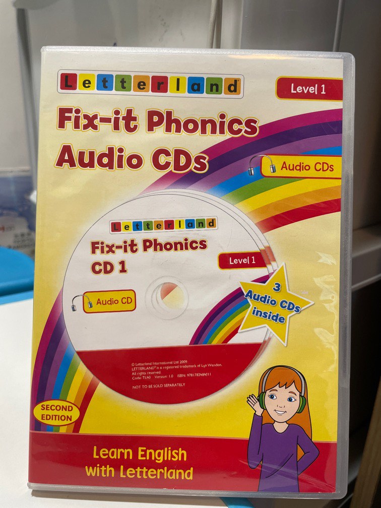 [Letterland]Fix-it Phonics - Level 1 - Audio CD Pack, 興趣及遊戲, 書本 & 文具 ...