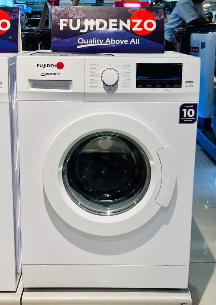 FUJIDENZO FRONT LOAD FULLY AUTOMATIC WASHING MACHINE INVERTER TYPE AND ...