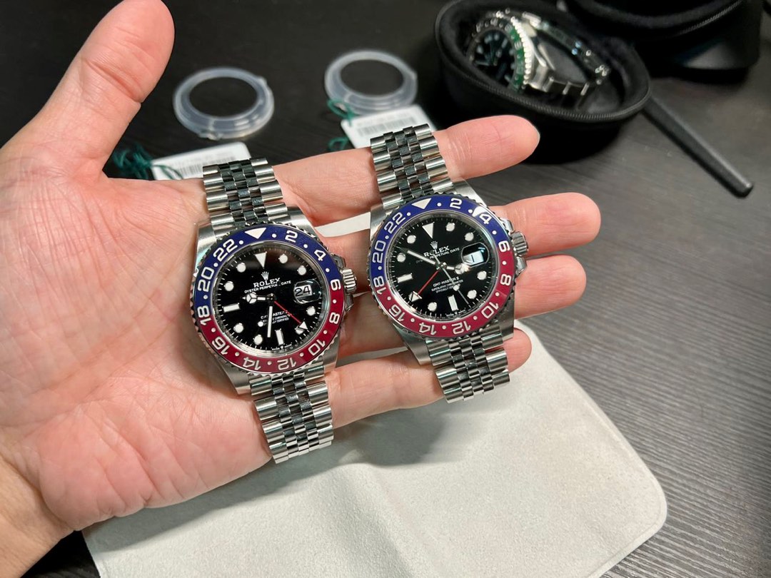 Full stickers Mark 1 Rolex Pepsi Jubilee 126710BLRO GMT Submariner ...