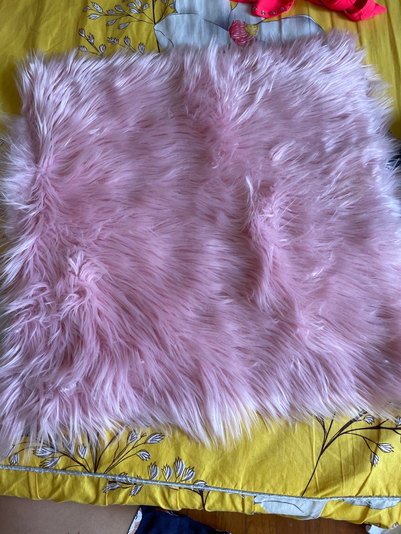 Fur mat for babies or can use in photoshoot, Furniture & Home Living ...