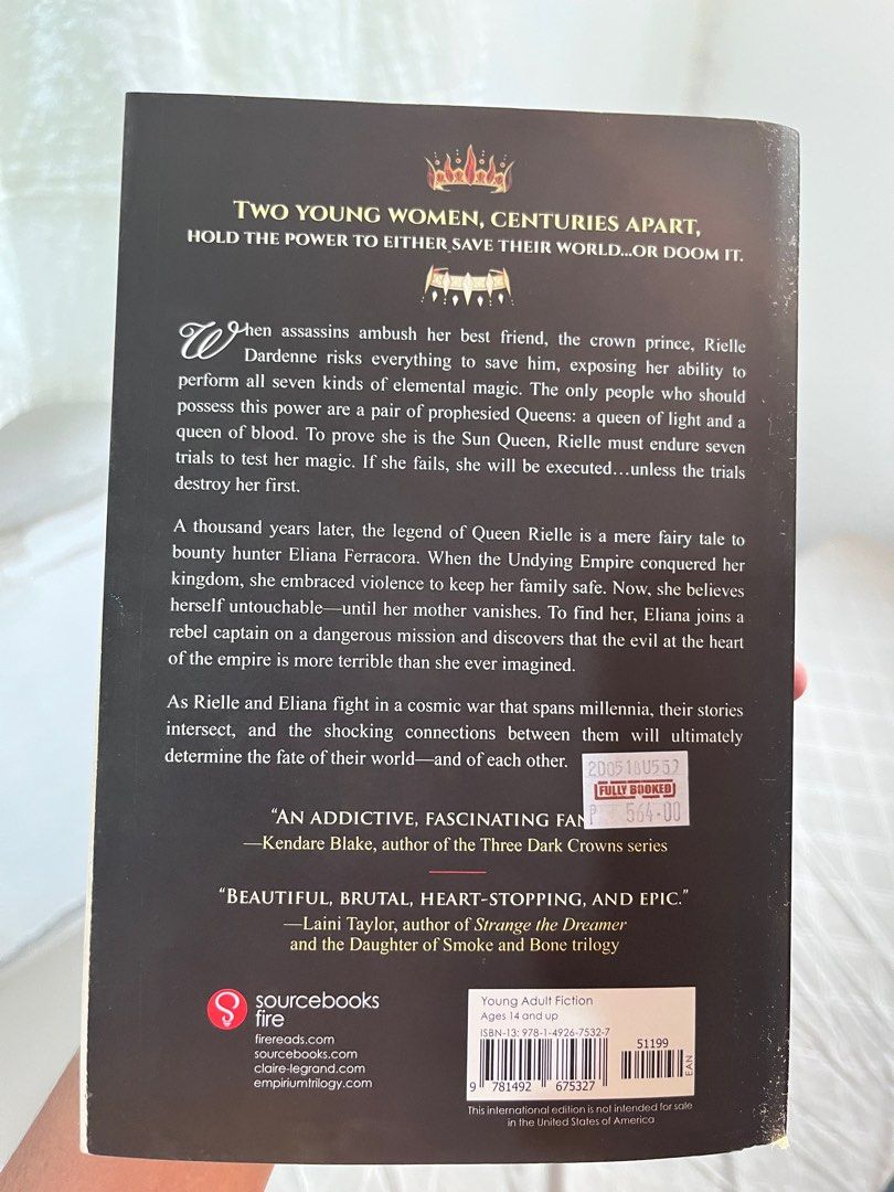 Fury Born by Claire Legrand, Hobbies & Toys, Books & Magazines, Fiction ...