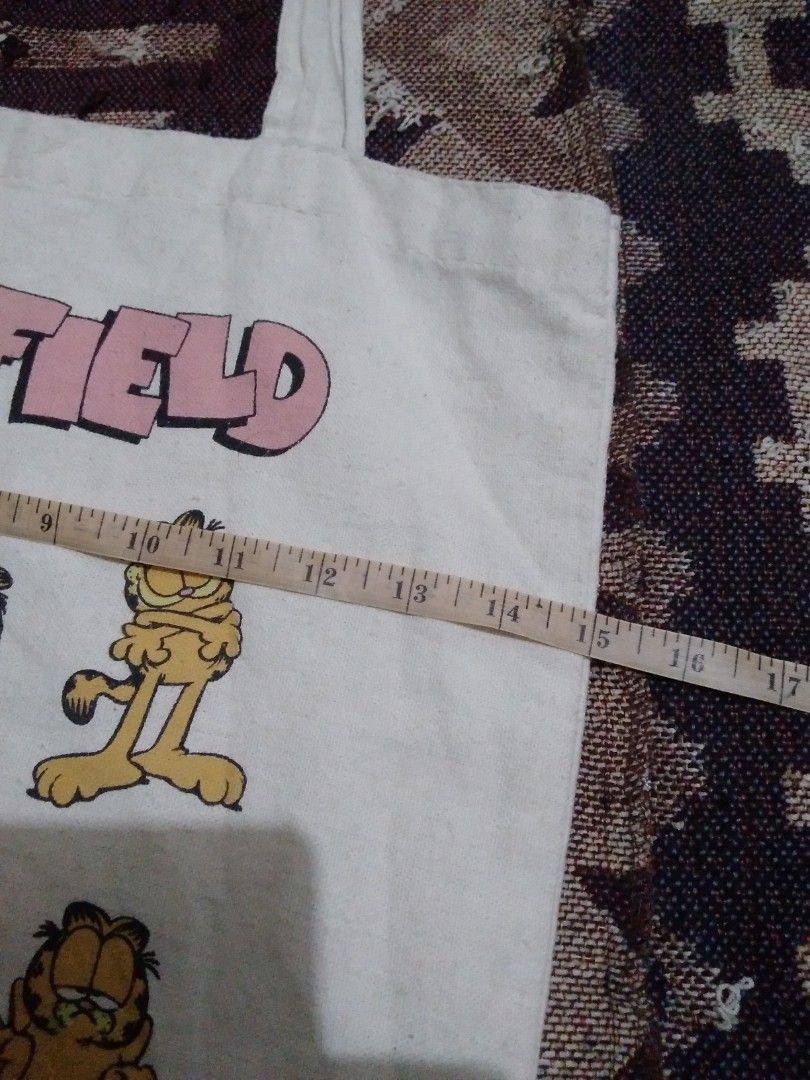 Garfield tote bag, Men's Fashion, Bags, Belt bags, Clutches and Pouches ...