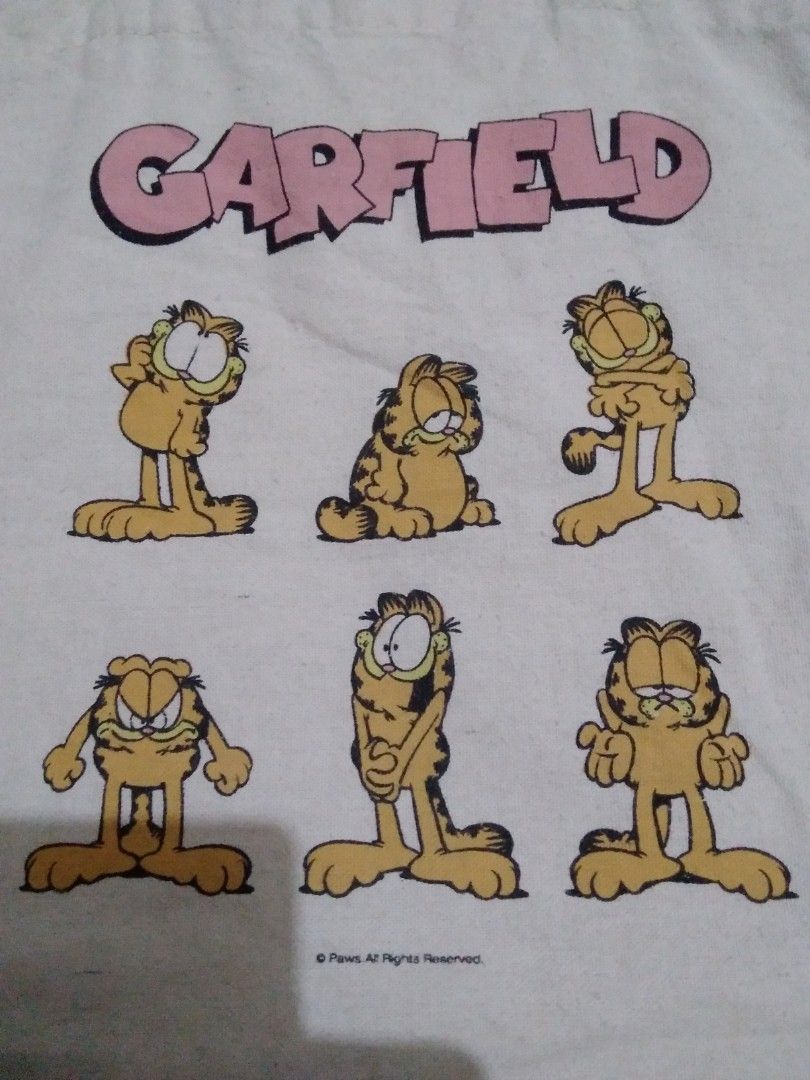 Garfield tote bag, Men's Fashion, Bags, Belt bags, Clutches and Pouches ...
