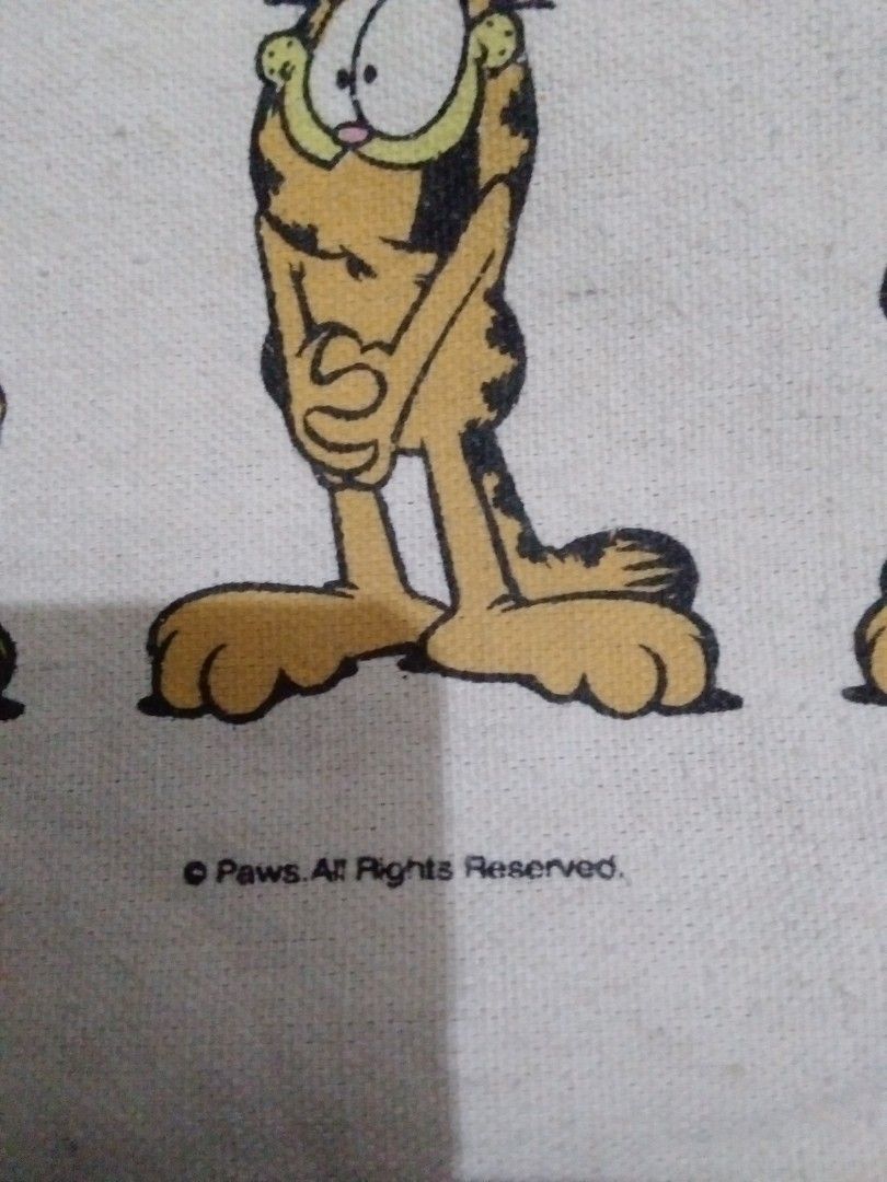 Garfield tote bag, Men's Fashion, Bags, Belt bags, Clutches and Pouches ...