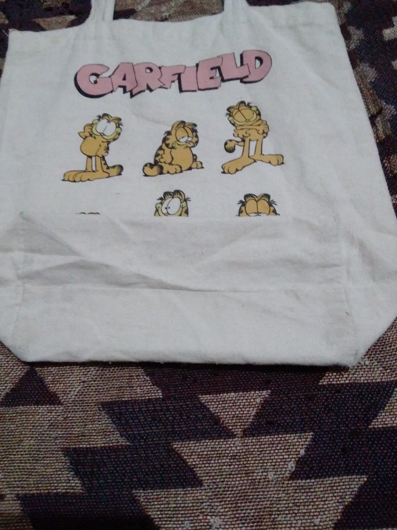 Garfield tote bag, Men's Fashion, Bags, Belt bags, Clutches and Pouches ...