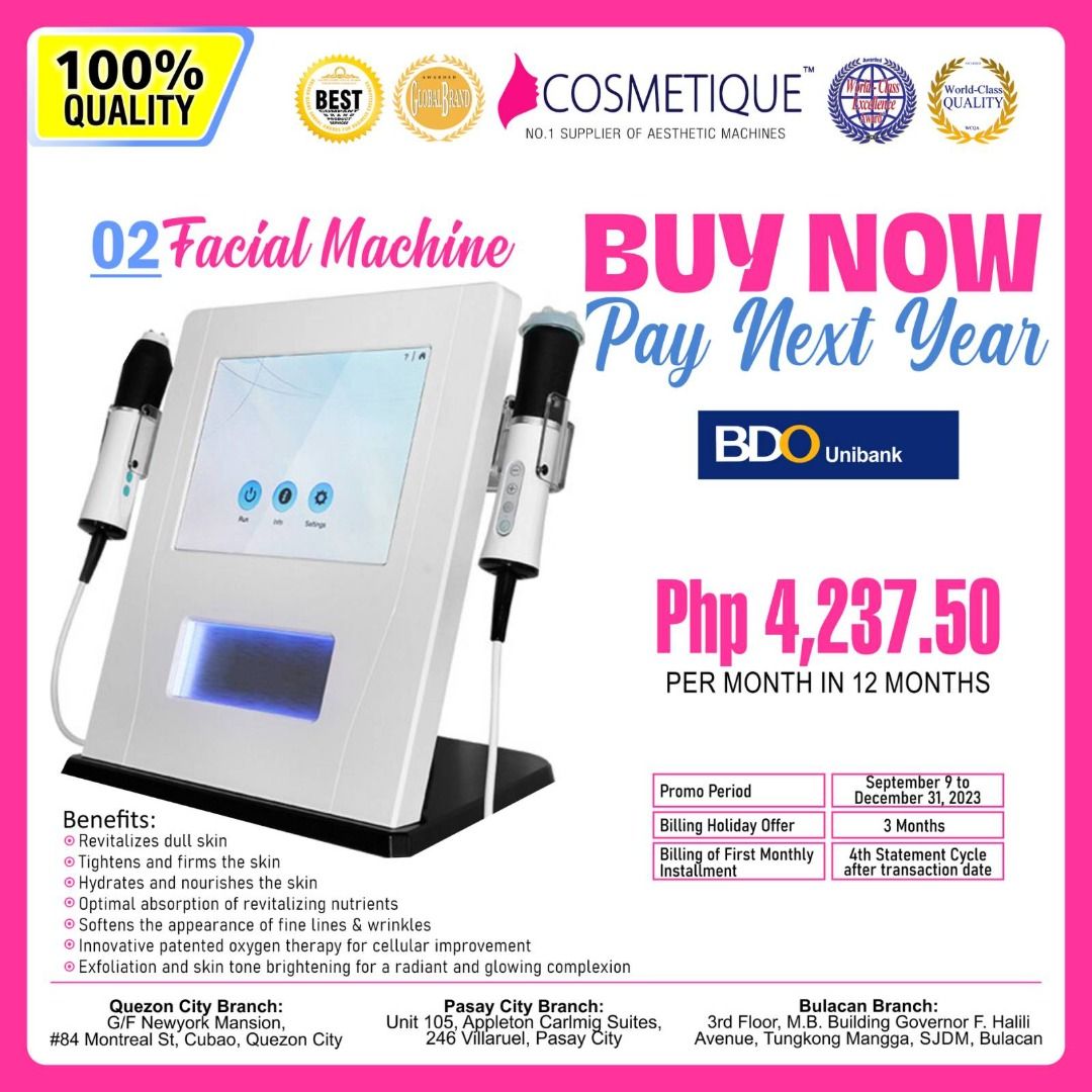 Geneo Facial Machine BDO Buy Now Pay Next Year Promo, Beauty & Personal ...
