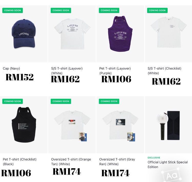 GO BTS V LAYOVER OFFICIAL MERCH, Hobbies & Toys, Collectibles ...