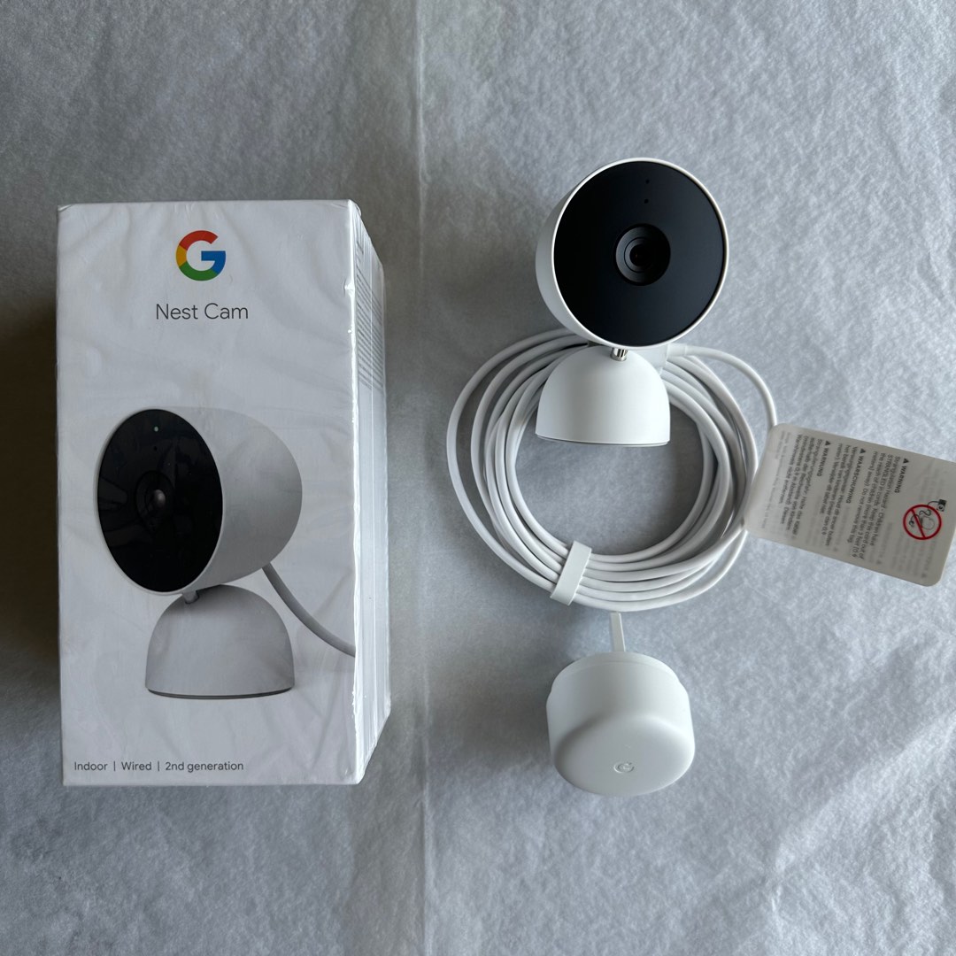 Google Nest Cam Indoor (Wired, 2nd Generation), Furniture & Home Living, Security & Locks ...