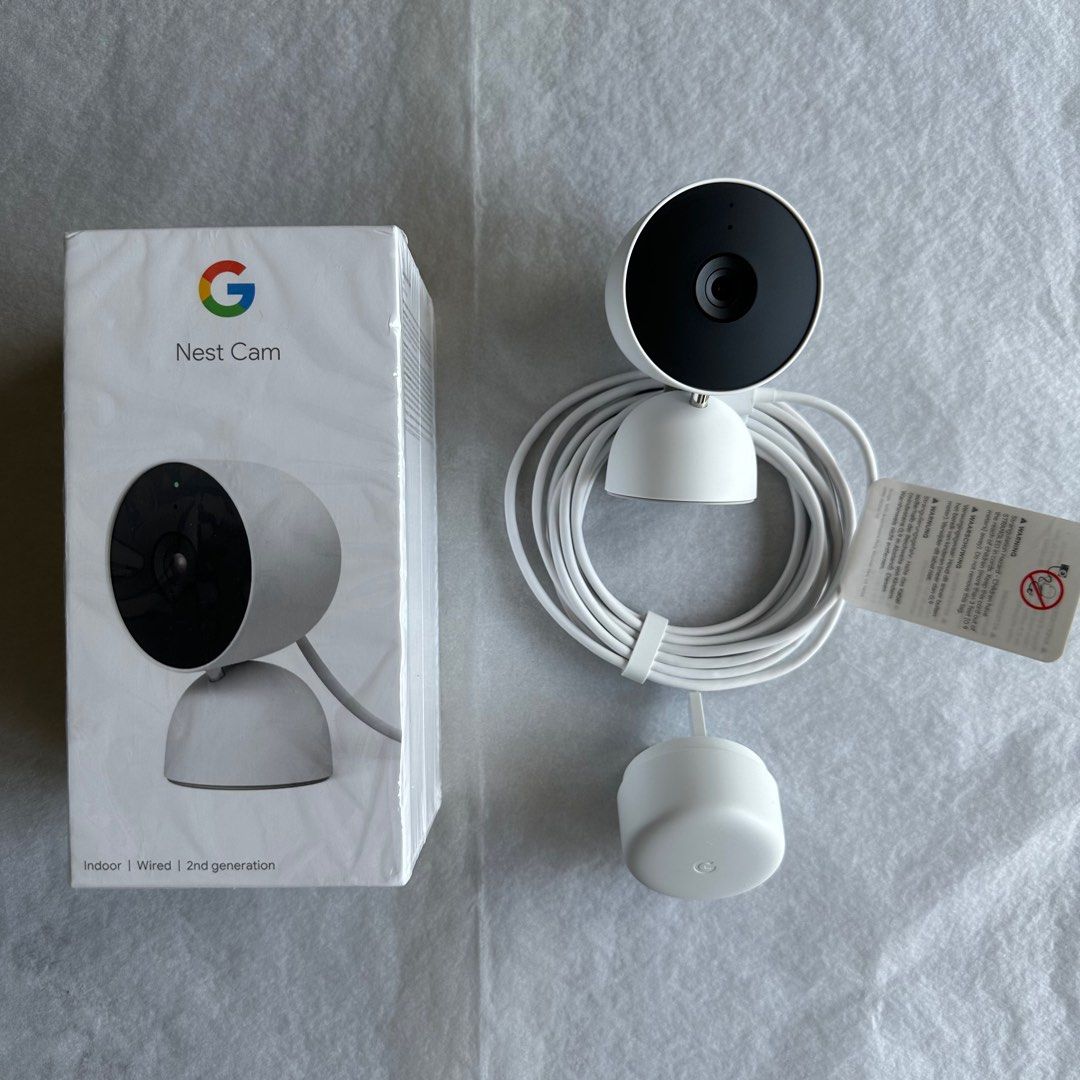 Google Nest Cam Indoor (Wired, 2nd Generation), Furniture & Home Living, Security & Locks ...