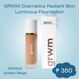 GRWM Cosmetics Radiant Skin Luminous Foundation, Beauty & Personal Care ...