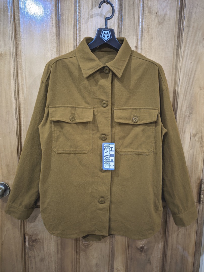 GU by Uniqlo CPO Overshirt Jacket MEN'S (Brown), Men's Fashion, Coats, Jackets and Outerwear on ...