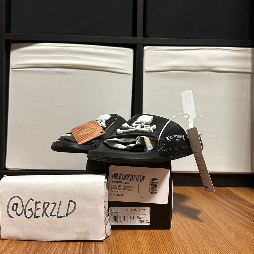 Haivanas Mastermind Slides, Men's Fashion, Footwear, Flipflops and ...