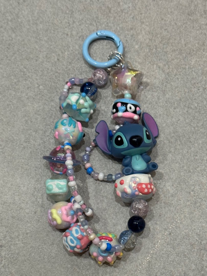 Handmade Authentic Stitch hand drawn beads strap, Hobbies & Toys ...