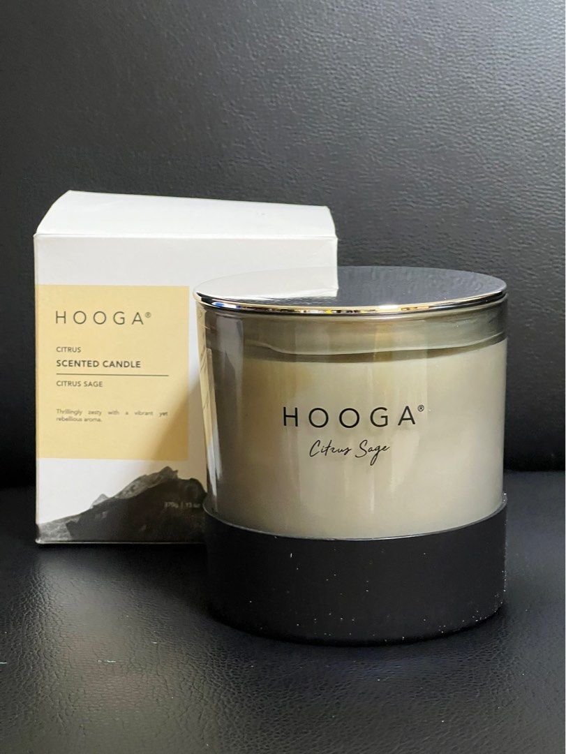 Hooga Scented Candle Citrus Sage, Furniture & Home Living, Home ...