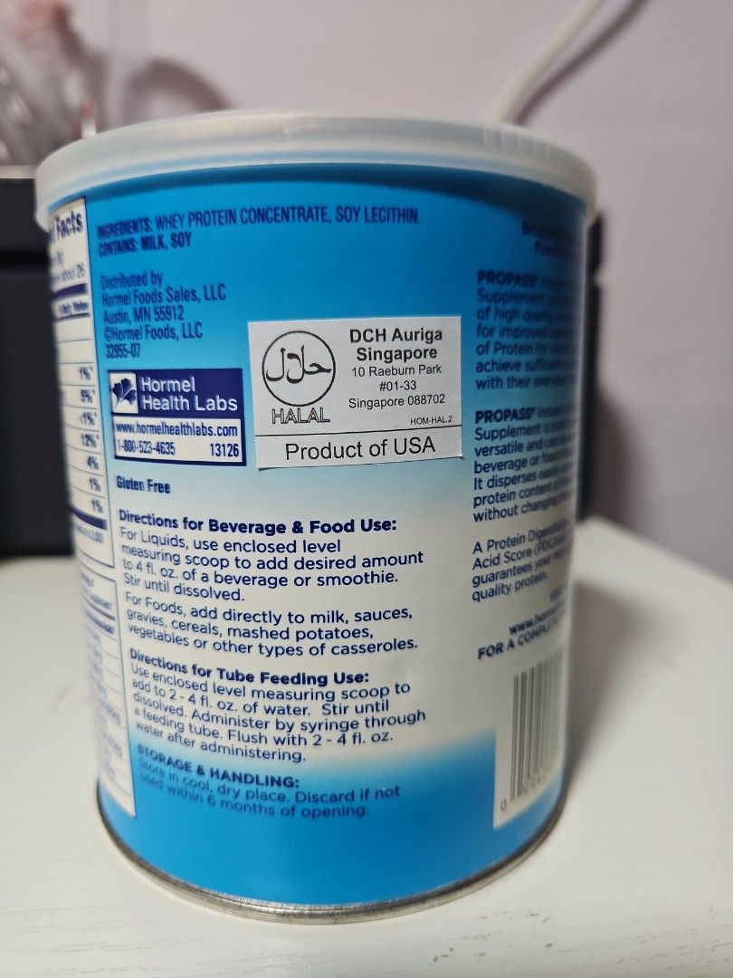 Hormel Propass Whey Protein Supplement, Health & Nutrition, Health ...