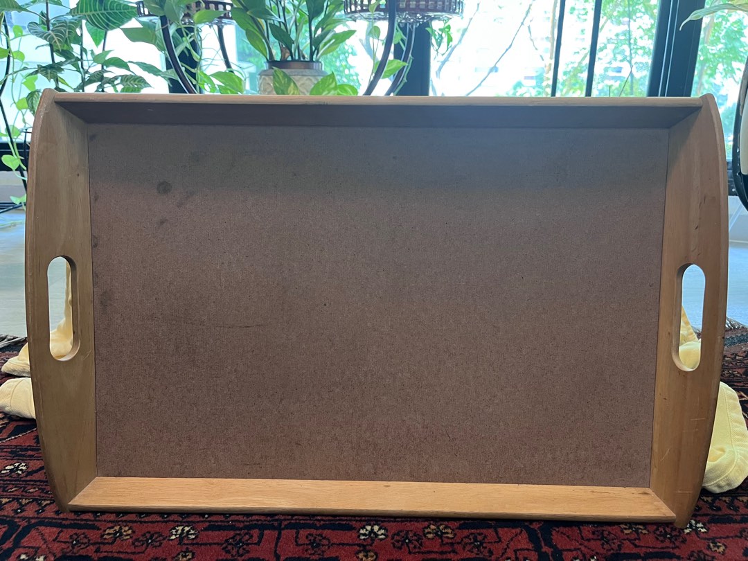 Household surplus - Ikea wooden tray, Furniture & Home Living ...