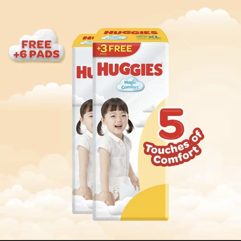 Huggies Magic Comfort Diaper Pants (XL) - 32pcs. per pack, Babies ...