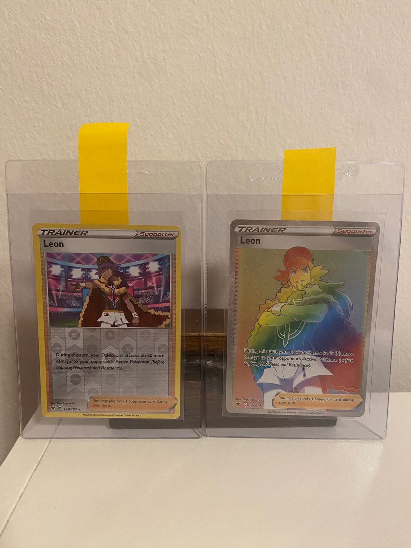 Hyper rare Leon Trainer Card, Hobbies & Toys, Toys & Games on Carousell
