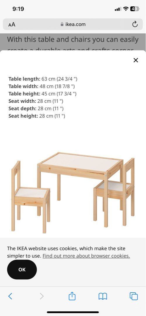 Ikea Latt — TABLE ONLY, Babies & Kids, Baby Nursery & Kids Furniture ...