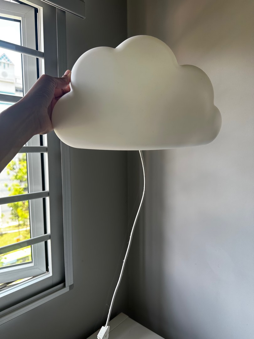 IKEA Led Wall Lamp, cloud white, Furniture & Home Living, Lighting ...