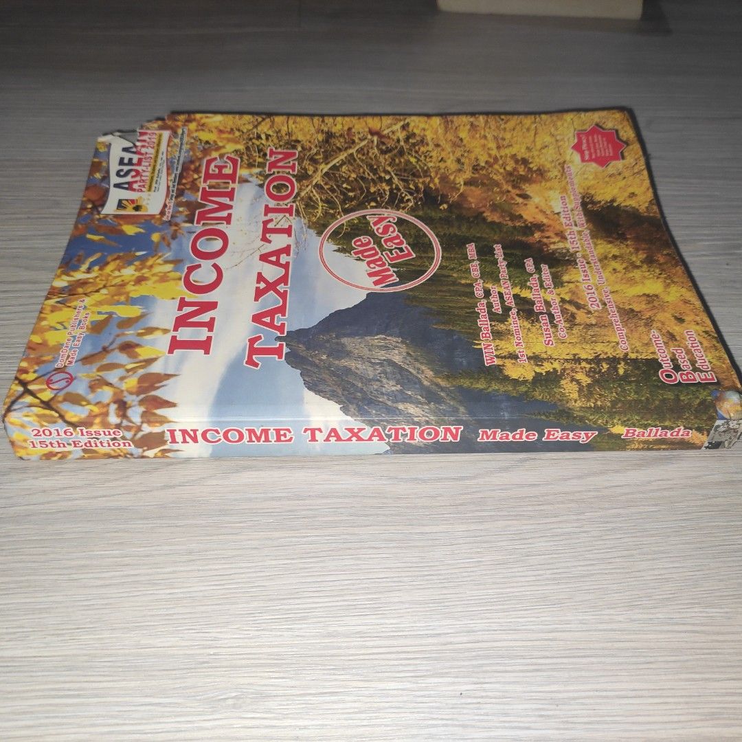 Income Taxation by Win Ballada 15th Edition, Hobbies & Toys, Books ...