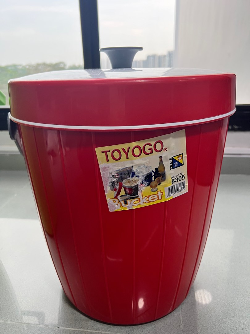 Insulated Rice Bucket Ice Bucket Hot/Cold Food & Drinks Storage Bucket ...