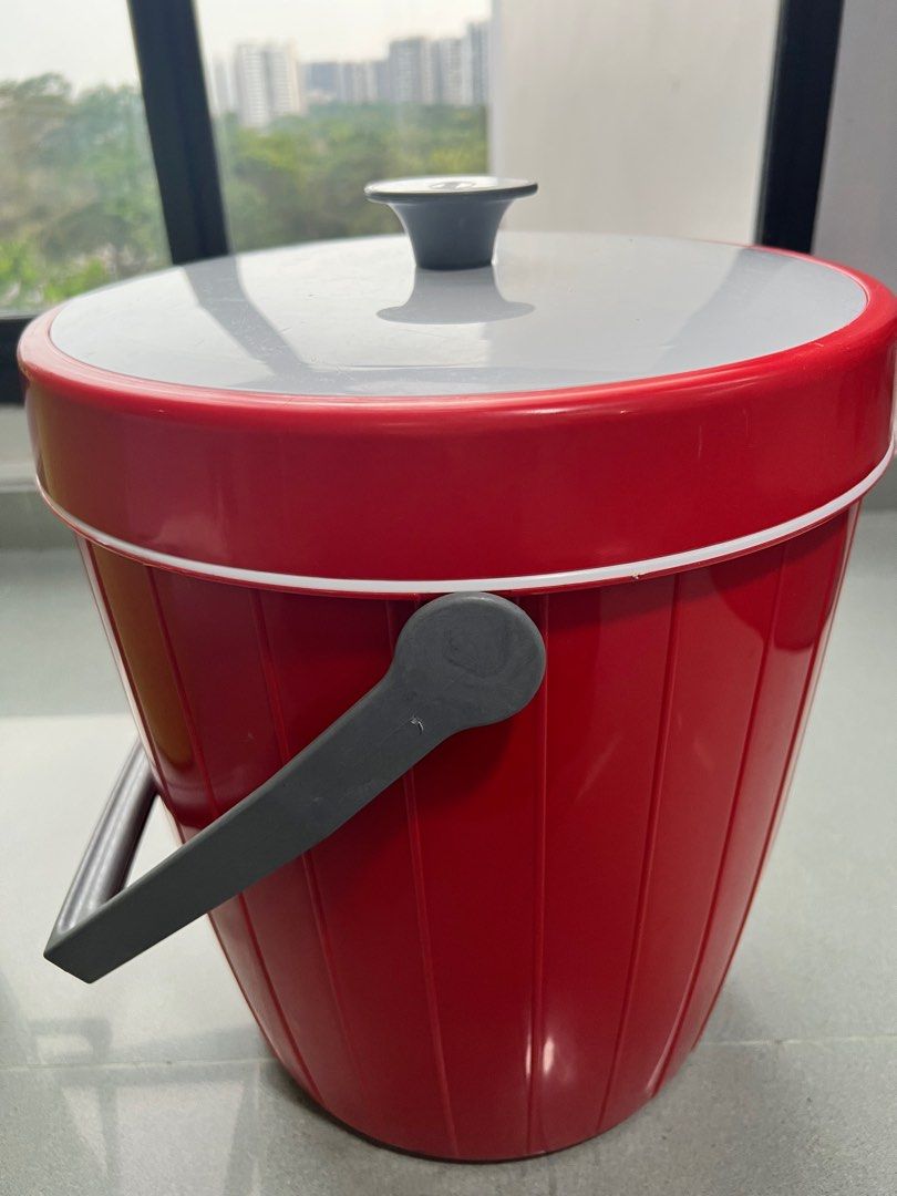 Insulated Rice Bucket Ice Bucket Hot/Cold Food & Drinks Storage Bucket ...