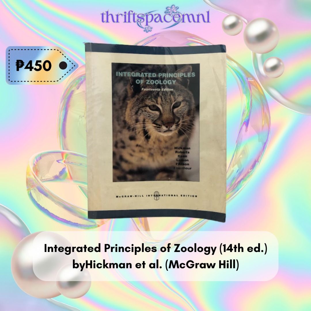Integrated Principles of Zoology (14th ed.) byHickman et al. (McGraw Hill), Hobbies & Toys ...