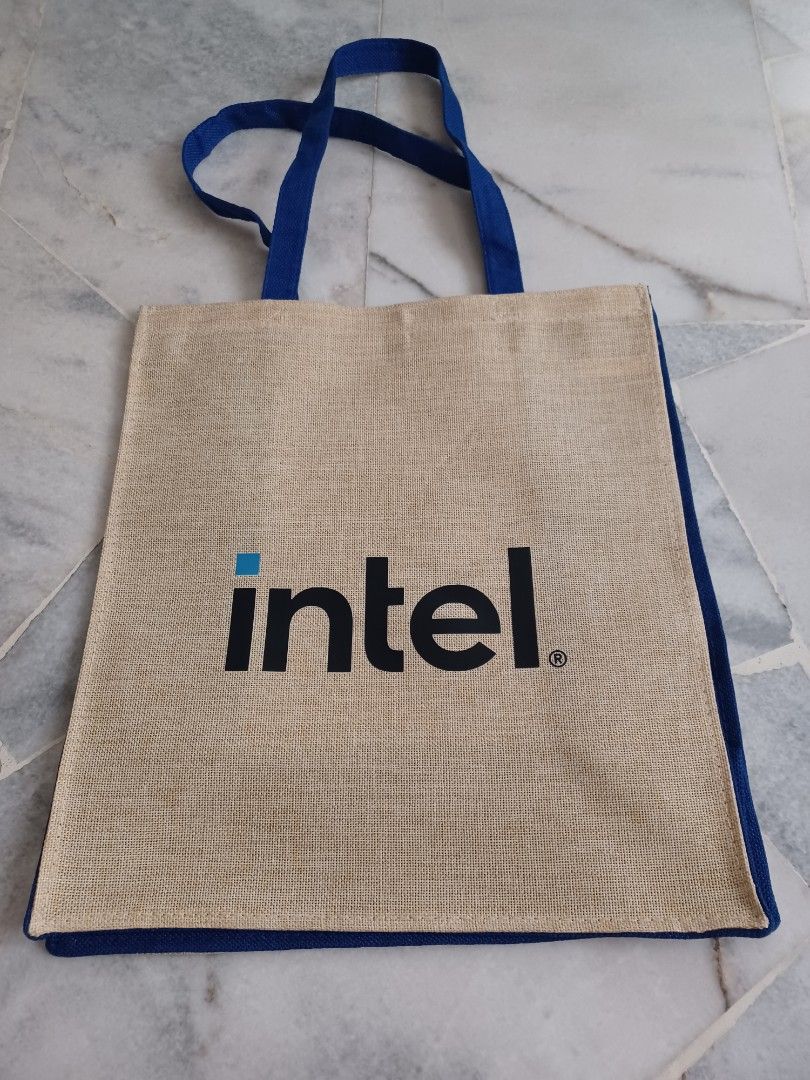Intel XXL Tote Bag, Women's Fashion, Bags & Wallets, Tote Bags on Carousell