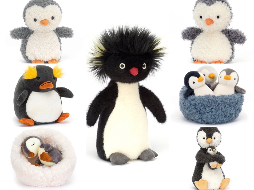 Jellycat Christmas Penguins Ronnie Rockhopper Penguin Nesting Penguins ...