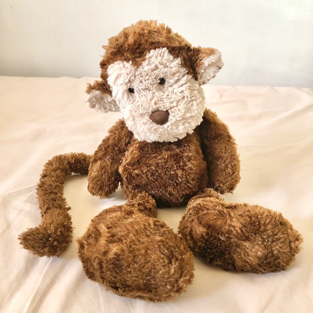 Jellycat monkey, Hobbies & Toys, Toys & Games on Carousell