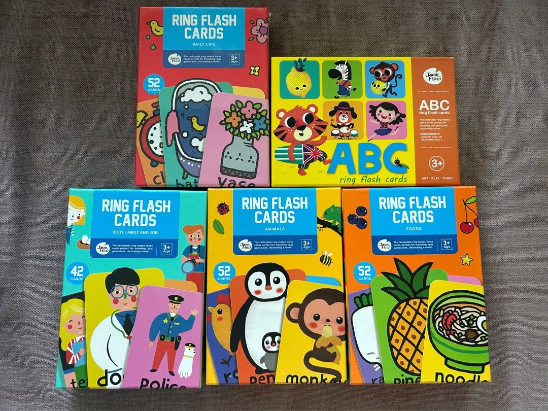 Joan Miro Ring Flash Cards, Hobbies & Toys, Books & Magazines, Children ...