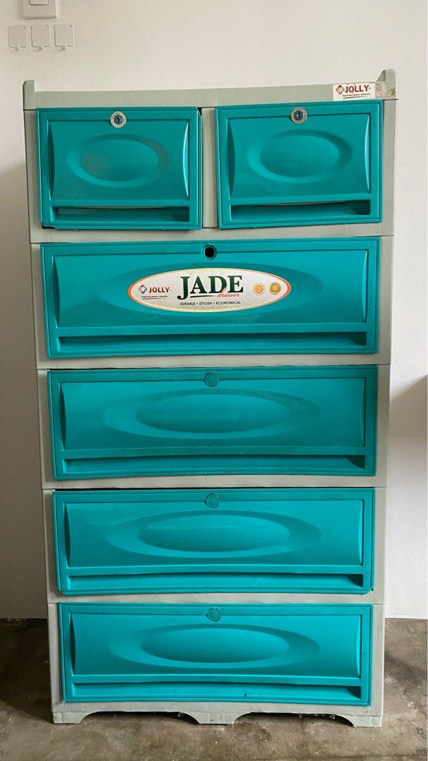 Jolly Jade 5 Layer Plastic Drawer Cabinet Chest, Furniture & Home ...