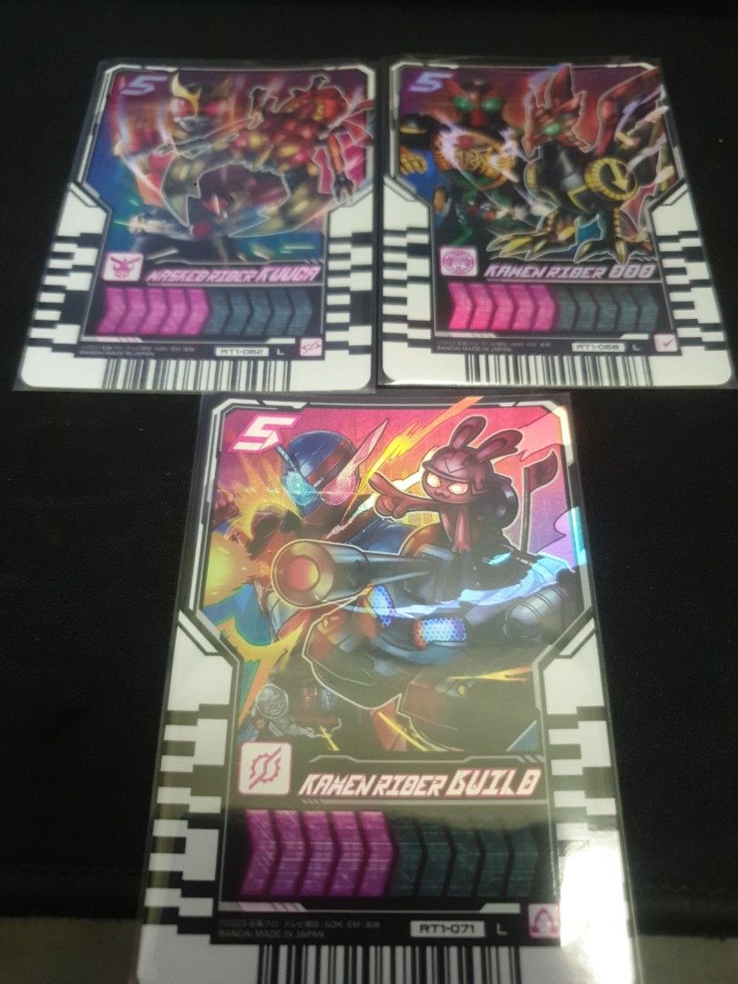 Kamen rider Gotchard - Ride Chemy Cards (Legend rider Kuuga, OOO, Build ...