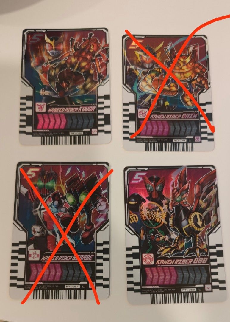 Kamen rider legend rider card L card Kuuga OOO, Hobbies & Toys, Toys ...