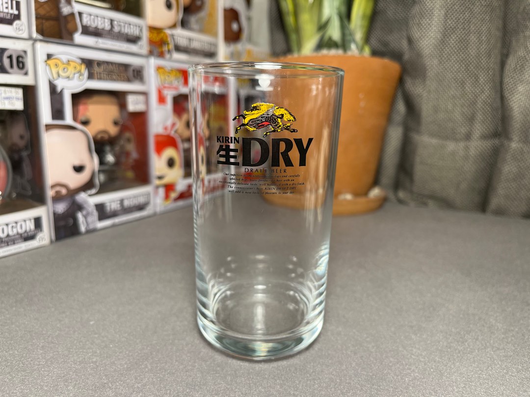 Kirin Dry Draft Beer Glass Rare Vintage Japan, Hobbies & Toys ...
