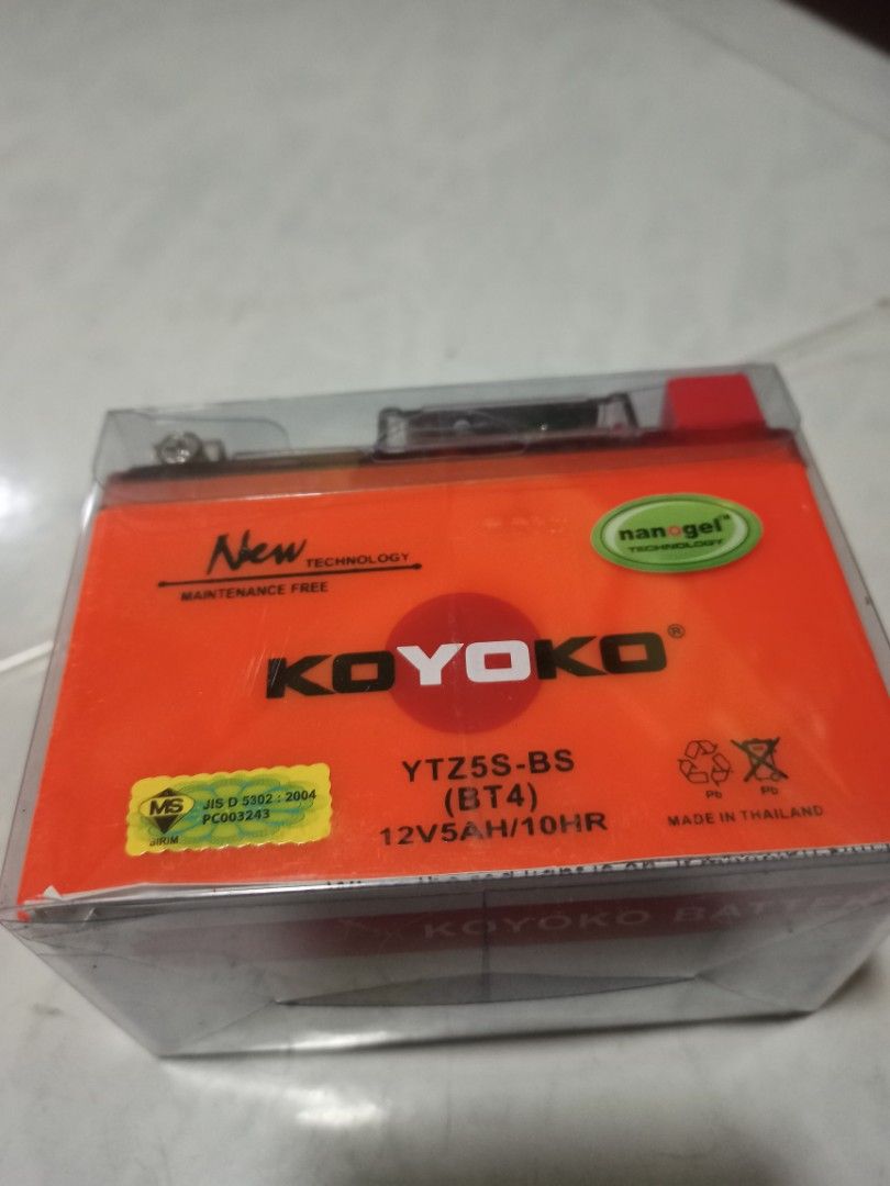 KOYOKO BATTERY (YTZ5S BS) use for SNIPER | JUPITER | X1R | FZ150i | R15 ...