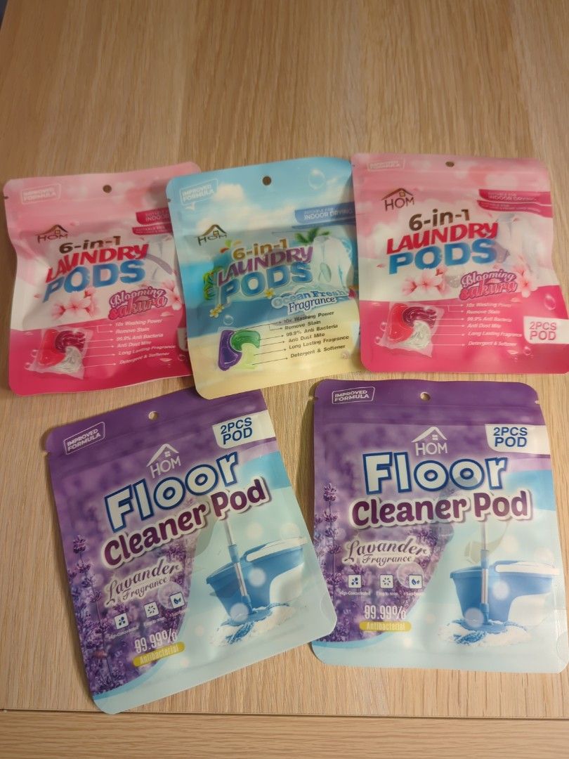 Laundry pods and floor cleaner pods, Furniture & Home Living, Cleaning ...