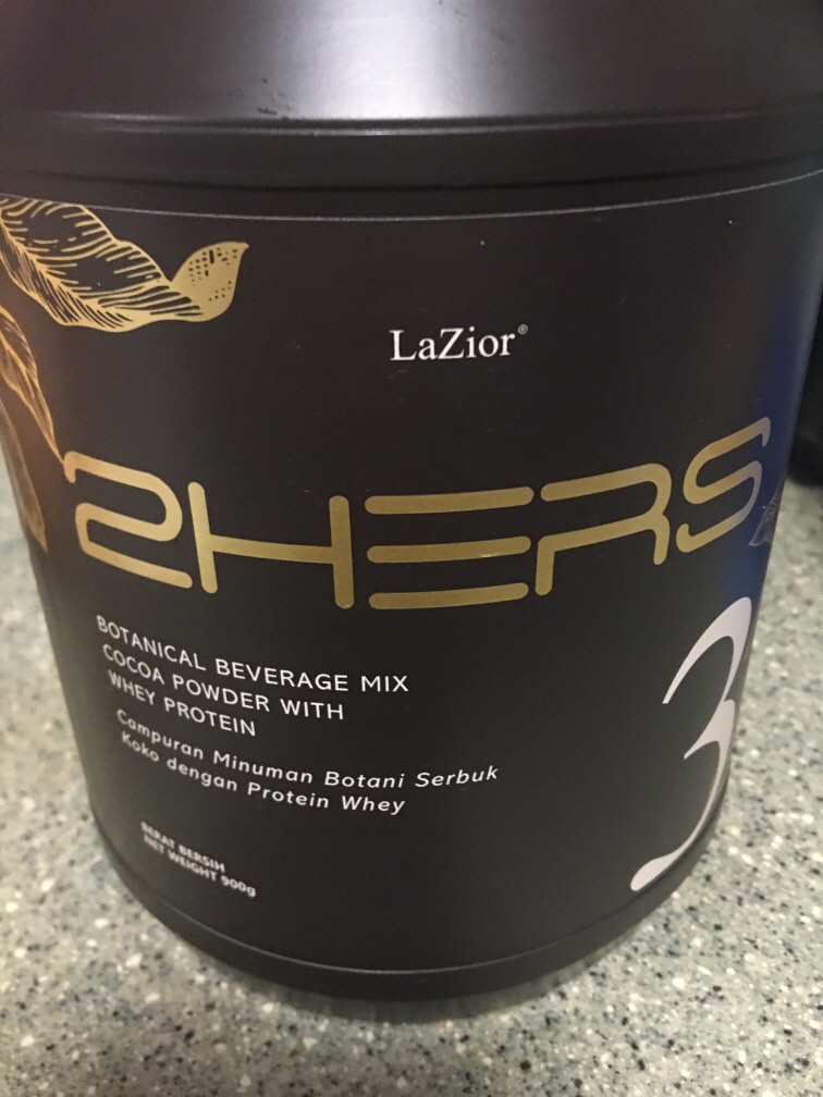 LaZior 2Hers Cocoa powder with Whey Protein, Food & Drinks, Beverages on Carousell