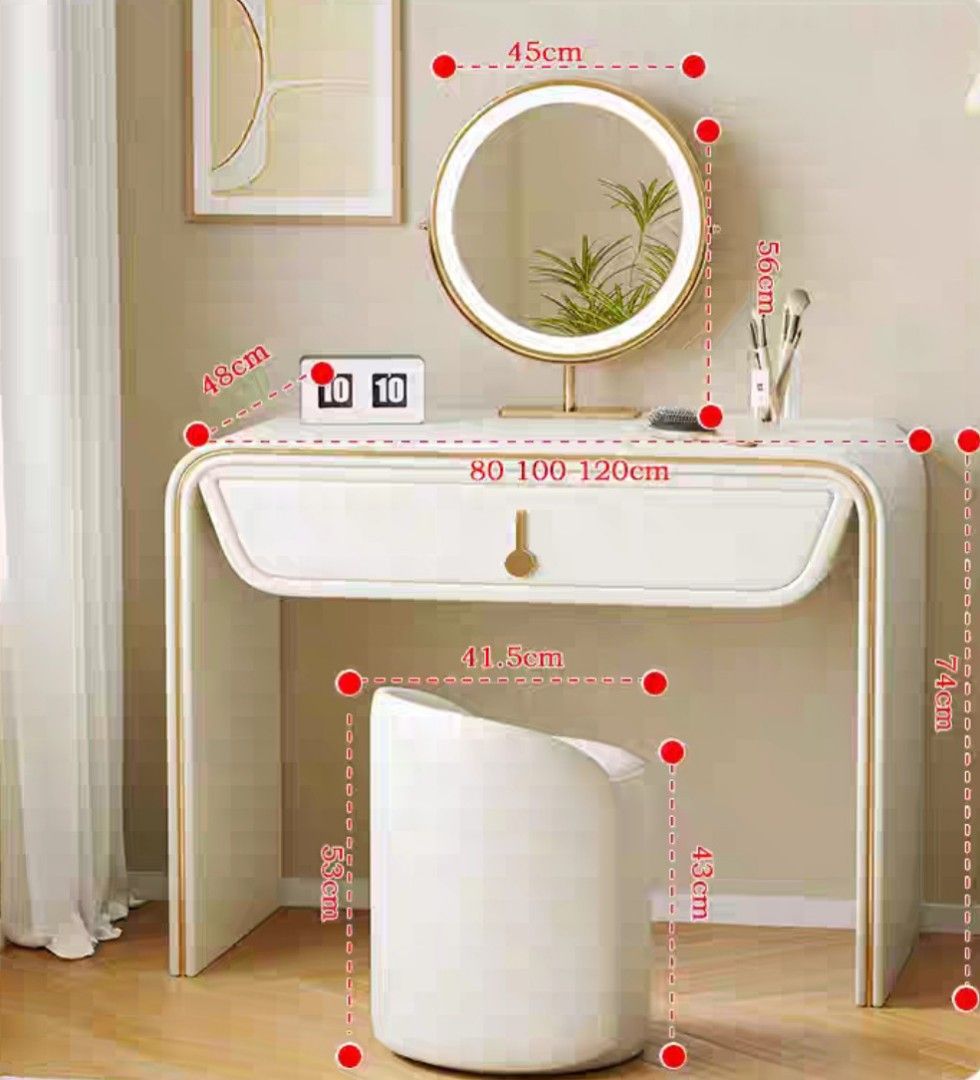 LechellE Vanity Dressing Table, Furniture & Home Living, Furniture ...
