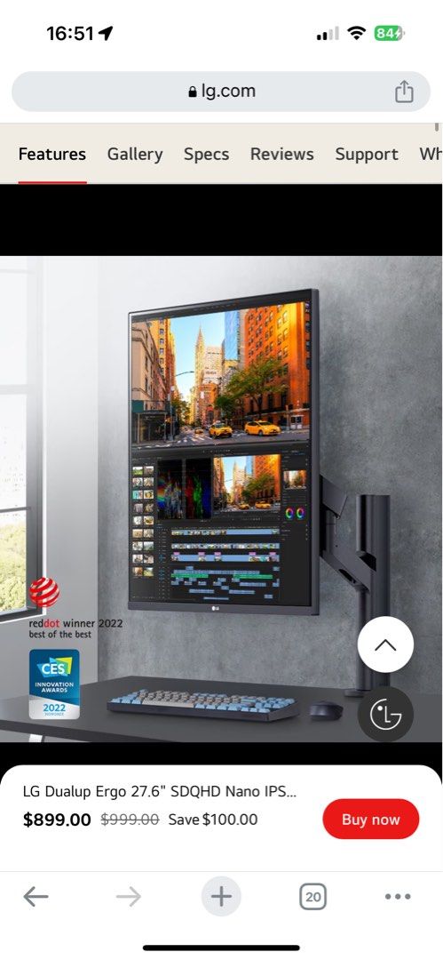 Lg 28mq780 dualup monitor, Computers & Tech, Parts & Accessories ...