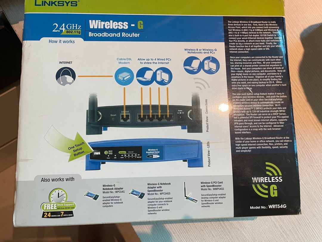 Linksys Wireless-G Broadband Router, Computers & Tech, Office ...