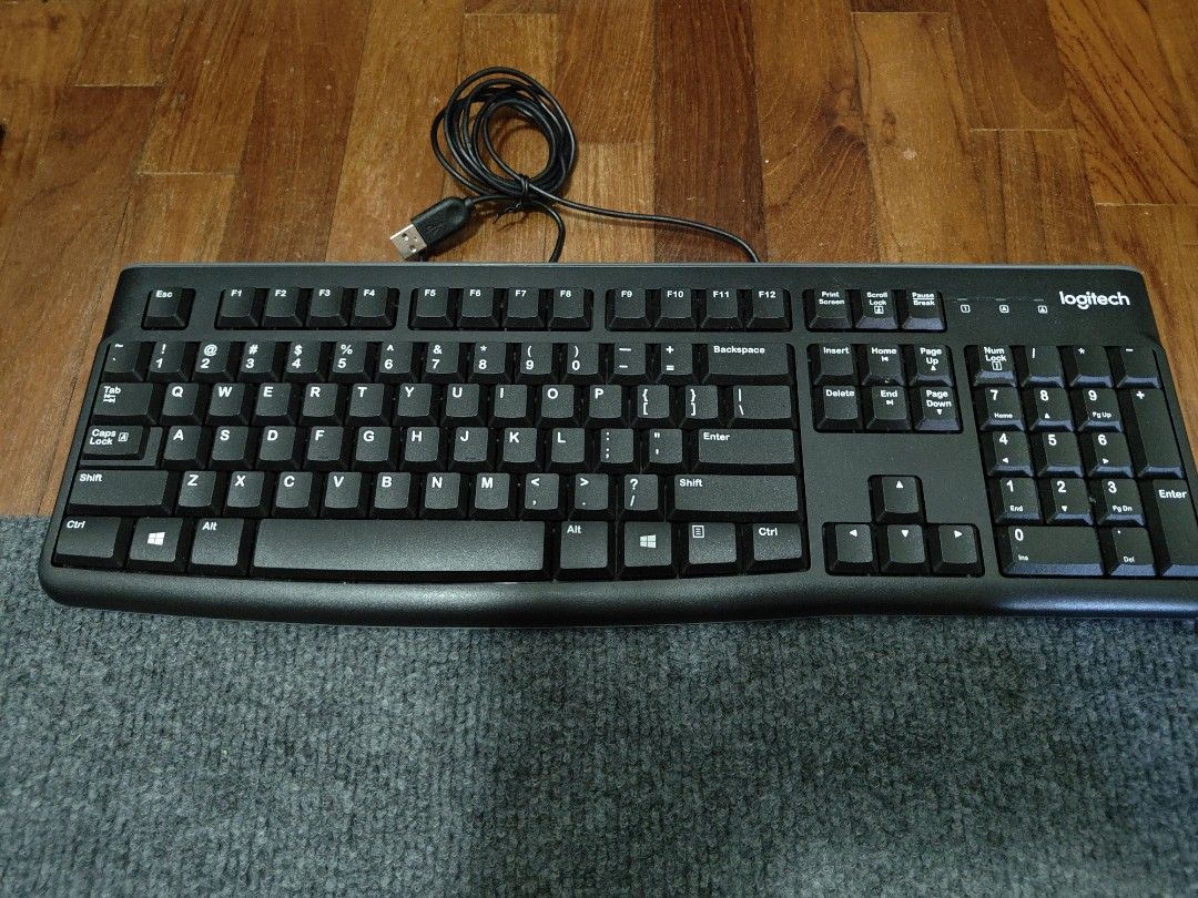 Logitech Wired Keyboard Computers Tech Parts Accessories Computer Keyboard On Carousell