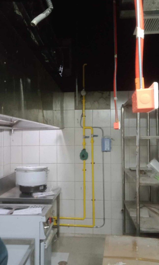 Lpgas piping system with gas leak control panel Installation Complete ...