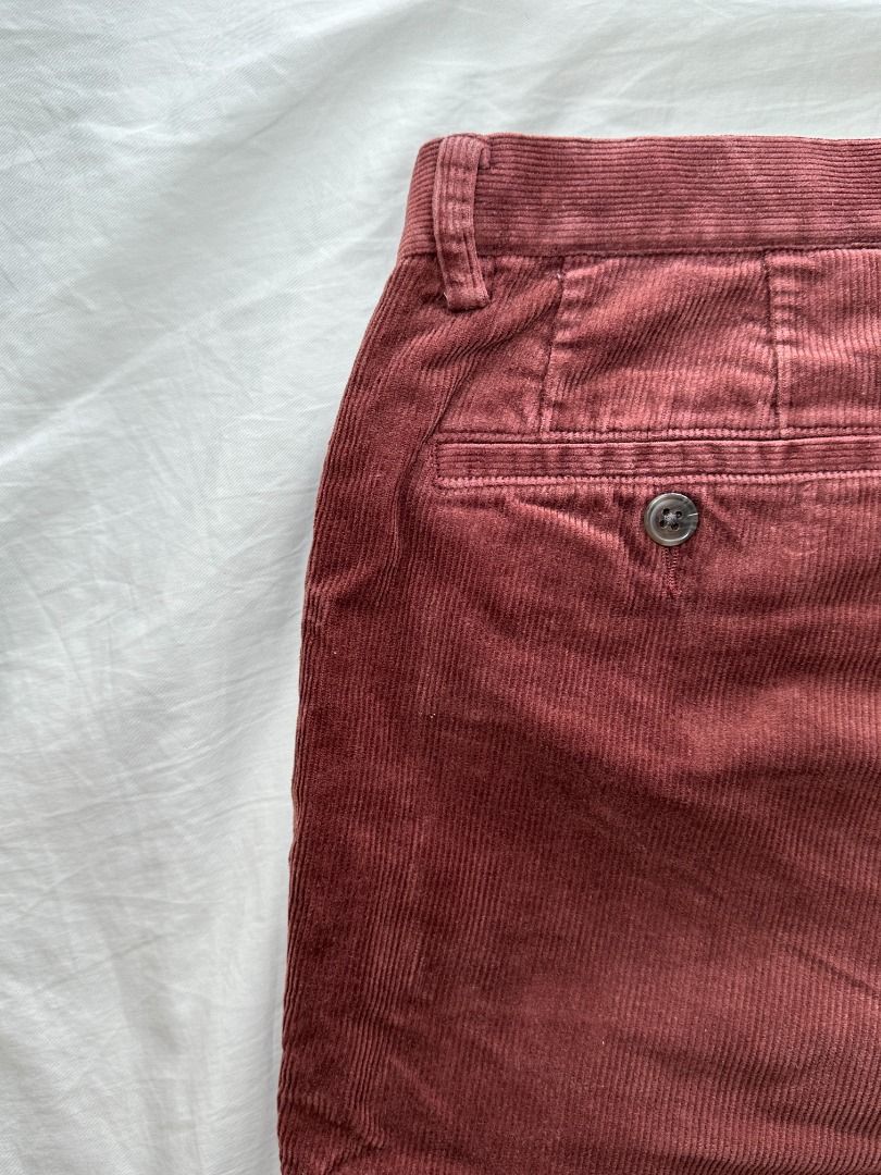 Rare Find - Maroon Corduroy Baggy Straight Pants (Thrift), Women's ...