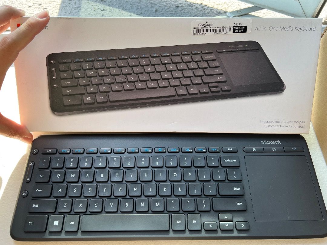 Microsoft All In One Media Keyboard with trackpad, Computers & Tech ...