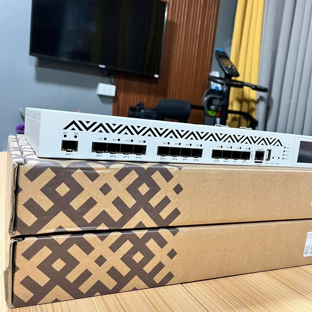 Mikrotik CCR1016-12S-1S+ 1U rackmount, 12xSFP cage, 1xSFP+ cage, 16 cores x 1.2GHz CPU, 2GB RAM ...